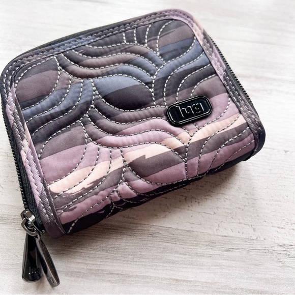 lug | Bags | Lug Splits Rfid Protected Multi Zip Wallet Painted Pearl ...